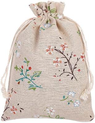 China Cotton Drawstring Bags 5x7 Inch Jewelry Pouches Wedding Favors Gift Bags for Christmas Party for sale