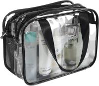 China Large Transparent Travel Makeup Bag Waterproof Toiletry Case 11x5.9x8.2 inch Custom for sale