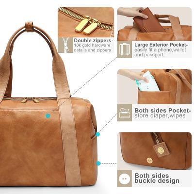China Large Capacity Multiple Diaper Bag Tote Hospital Bag Essentials For Mom for sale