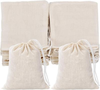 China Custom Cotton Drawstring Storage Bags 3x4 Inch Promotional Gift Bags for Retail Packaging for sale