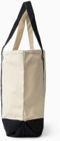 China Eco Canvas Bags with Clear LGO Pictures and Color Contrast Zipper Stationery Storage for sale