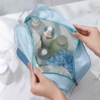 China Clear Toiletry Bag 3 PCS Set Transparent Travel Cosmetic Wash Bags 12.2x8.3x4.3 Inch Waterproof for sale