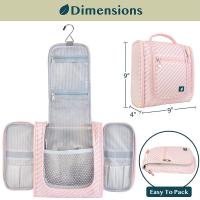 China Water Resistant Hanging Travel Toiletry Bag Organizer 9x4x9 Inches for Women Men for sale