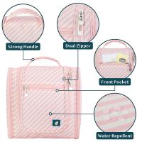 China Water Resistant Hanging Travel Toiletry Bag Organizer 9x4x9 Inches for Women Men for sale
