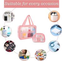 China Water Resistant Travel Toiletry Makeup Bag 11.8x3.93x8.26 Inches with Handy Handle for sale