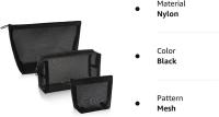 China Lightweight Travel Toiletry Bag Water Resistant 9.84 x 4.72 Inches with Handle for sale