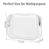 China Clear Waterproof Toiletry Bag Quart Size 5x7 Inch Travel Makeup Cosmetic Organizer for Women Men for sale