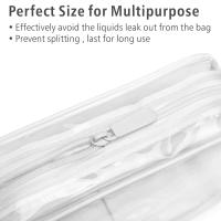 China Clear Waterproof Toiletry Bag Quart Size 5x7 Inch Travel Makeup Cosmetic Organizer for Women Men for sale