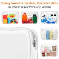 China Clear Waterproof Toiletry Bag Quart Size 5x7 Inch Travel Makeup Cosmetic Organizer for Women Men for sale