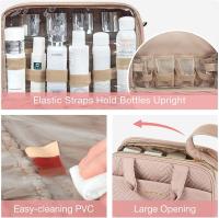 China Large Capacity Travel Toiletry Bag 11x7.8x4.3 Inches Water Resistant Makeup Cosmetic Organizer for sale