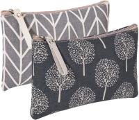 China Canvas Multi Function Travel Makeup Small Zipper Pouch Toiletry Bag For Women for sale