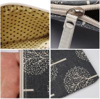 China Canvas Multi Function Travel Makeup Small Zipper Pouch Toiletry Bag For Women for sale