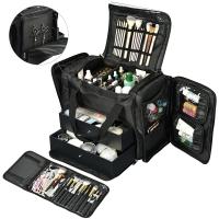 China Black 1200D Oxford Cosmetic Organizer Box 17x9x13 Inch Travel Fishing Outdoor Bag for sale