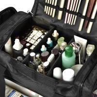 China Black 1200D Oxford Cosmetic Organizer Box 17x9x13 Inch Travel Fishing Outdoor Bag for sale
