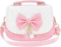 China Waterproof PU Leather Little Girls Crossbody Purse 5.9x2.4x4 Inch Toddler Mini Handbag for sale