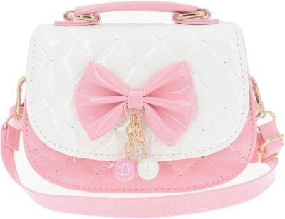 China Waterproof PU Leather Little Girls Crossbody Purse 5.9x2.4x4 Inch Toddler Mini Handbag for sale