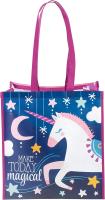 China Large Recycled Shopping Bag Waterproof with Handles 13 x 7.5 x 13.75 Inches Reusable Kids Gift Bag for sale