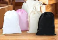 China Eco-Friendly Non Woven Drawstring Bags 32x44cm Custom Logo Waterproof Packaging for sale