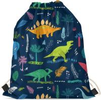 China Cartoon Dinosaur Boys Drawstring Backpack Lightweight Mesh Gym Bag for Travel Sports Waterproof for sale