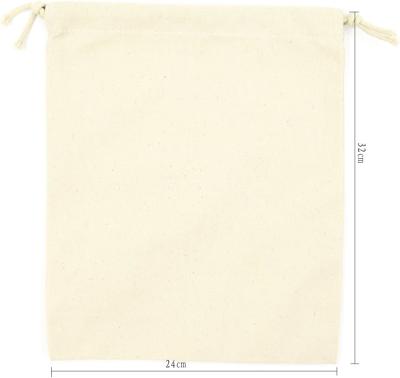 China Lightweight durable Small Cotton Canvas Muslin Drawstring Bag Bags for sale