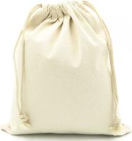 China Lightweight durable Small Cotton Canvas Muslin Drawstring Bag Bags for sale