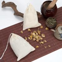 China Cotton Drawstring Sachet Bags 10.75x7.68 Inch White for Jewelry Party Wedding Home Supplies for sale