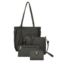 China 4 Piece PU Leather Crossbody Bag Set for Women Shoulder Handbag Clutch Card Wallet 9 Colors for sale