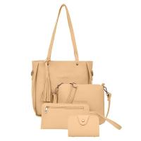 China 4 Piece PU Leather Crossbody Bag Set for Women Shoulder Handbag Clutch Card Wallet 9 Colors for sale