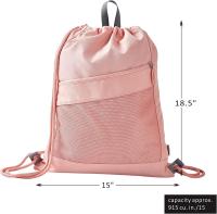 China Lightweight Waterproof Drawstring Backpack Gym Cinch Bag – String Backpack for Women Girls for sale