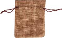 China Natural Burlap Drawstring Gift Bags 6.6x9 Inch with Tags Reusable Bulk for All Occasions for sale