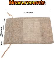 China Natural Burlap Drawstring Gift Bags 3x4 Inch for Wedding Party Favors Cosmetic Samples Mesh Pouch for sale