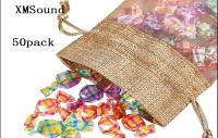 China Natural Burlap Drawstring Gift Bags 3x4 Inch for Wedding Party Favors Cosmetic Samples Mesh Pouch for sale