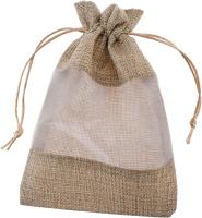 China Natural Burlap Drawstring Gift Bags 3x4 Inch for Wedding Party Favors Cosmetic Samples Mesh Pouch for sale