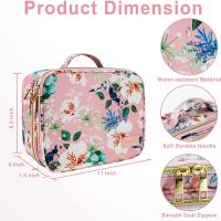China Extra Large Durable and Lightweight  Makeup Bag Double Layer Makeup Organizer  Water Resistant Makeup Brush Bag for sale