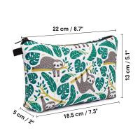 China Water Resistant PU Cosmetic Bag 11x5.5x8.5 inch Small Makeup Pouch Organizer for Women for sale