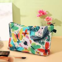 China Soft Durable Cosmetic Bag Women Small Colorful Butterfly Makeup Pouch Toiletry Organizer 9.8x9x4.7 inch for sale