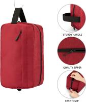 China Water Resistant Hanging Toiletry Bag for Men Travel Dopp Kit 0.1kg Custom Logo for sale