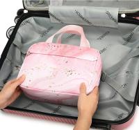 China Large Waterproof Travel Makeup Bag 9.8x7x5.5inch Cosmetic Tote Organizer for Women for sale