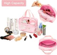 China Large Waterproof Travel Makeup Bag 9.8x7x5.5inch Cosmetic Tote Organizer for Women for sale