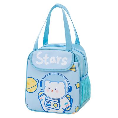 China Kids Oxford Fabric Insulated Cooler Bag 23x21x14 cm Waterproof Thermal Lunch Tote for sale