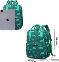 China Customizable Polyester Kids Backpack 0.1kg Waterproof Dinosaur Unicorn School Bag with Chest Strap for sale