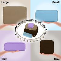 China Custom Nylon Mini Makeup Bag 0.1kg Lightweight Travel Cosmetic Pouch with Zipper for sale
