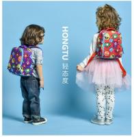 China Diving Material Rainbow Cartoon Schoolbag Anti Lost Waterproof 30L for Children Baby for sale