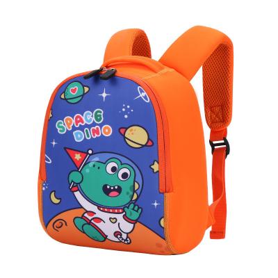 China Diving Material Rainbow Cartoon Schoolbag Anti Lost Waterproof 30L for Children Baby for sale