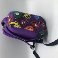 China Diving Material Rainbow Cartoon Schoolbag Anti Lost Waterproof 30L for Children Baby for sale