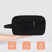 China Polyester Travel Dopp Kit 10x6x4.13inch Lightweight Water Resistant Shaving Bag for Men for sale