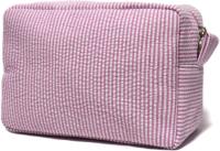 China Pink lightweight cosmetic bag with zipper for sale