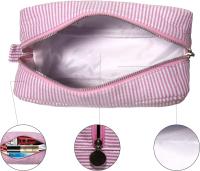 China Large Cosmetic Bag Travel Pouch 10.6x9.8x4.6 Inches Lightweight Durable Handle Makeup Organizer for sale