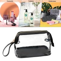China Large Clear Cosmetic Bag Waterproof PVC Toiletry Pouch 9.4x5.5x6.2 Inch Travel Makeup Organizer for sale