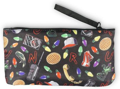 China Lightweight Polyester Cosmetic Toiletry Organizer Bag 22x12 cm with Zipper for Travel for sale